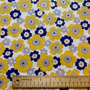 Origami Paper, Chiyogami, Yuzen, Washi. Blue and Yellow Flowers Pattern ...