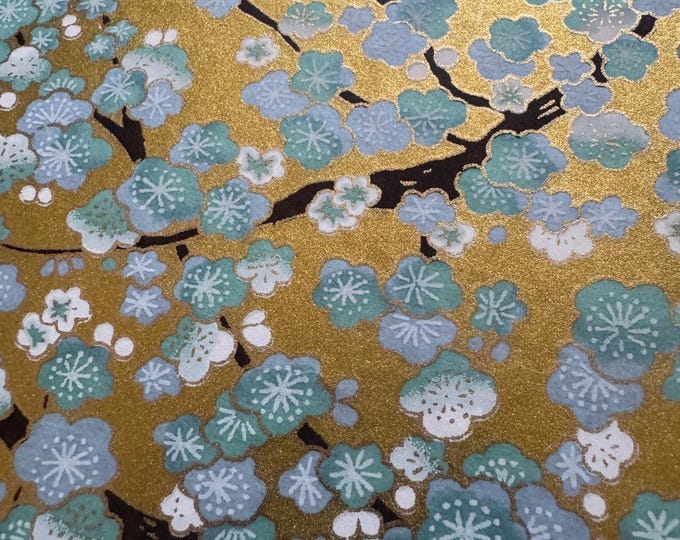 Origami Paper, Chiyogami Paper, Yuzen Paper, Washi Paper. Light Blue ...