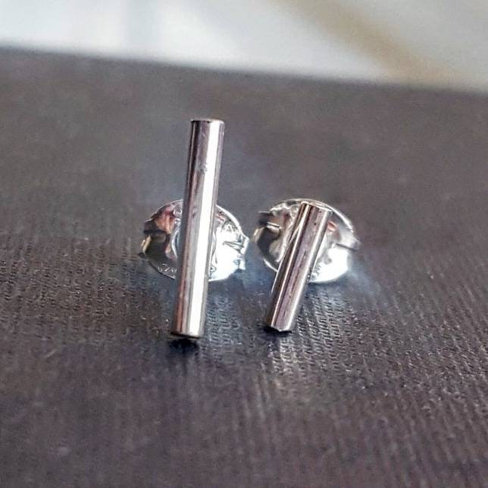 Sterling Silver Bar / Line Rounded Shiny or Flat Textured - Etsy UK