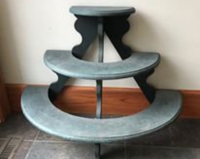 Antique Plant Stand 3 Tier Step Stand Floral Display French Country ...