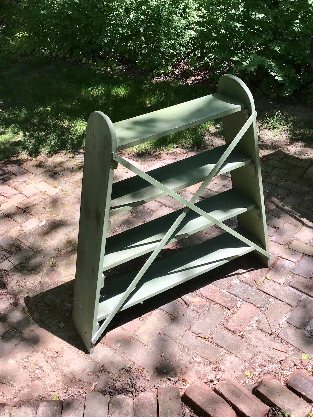 Farmhouse Shelf Primitive Bookcase Distressed Bookshelf - Etsy