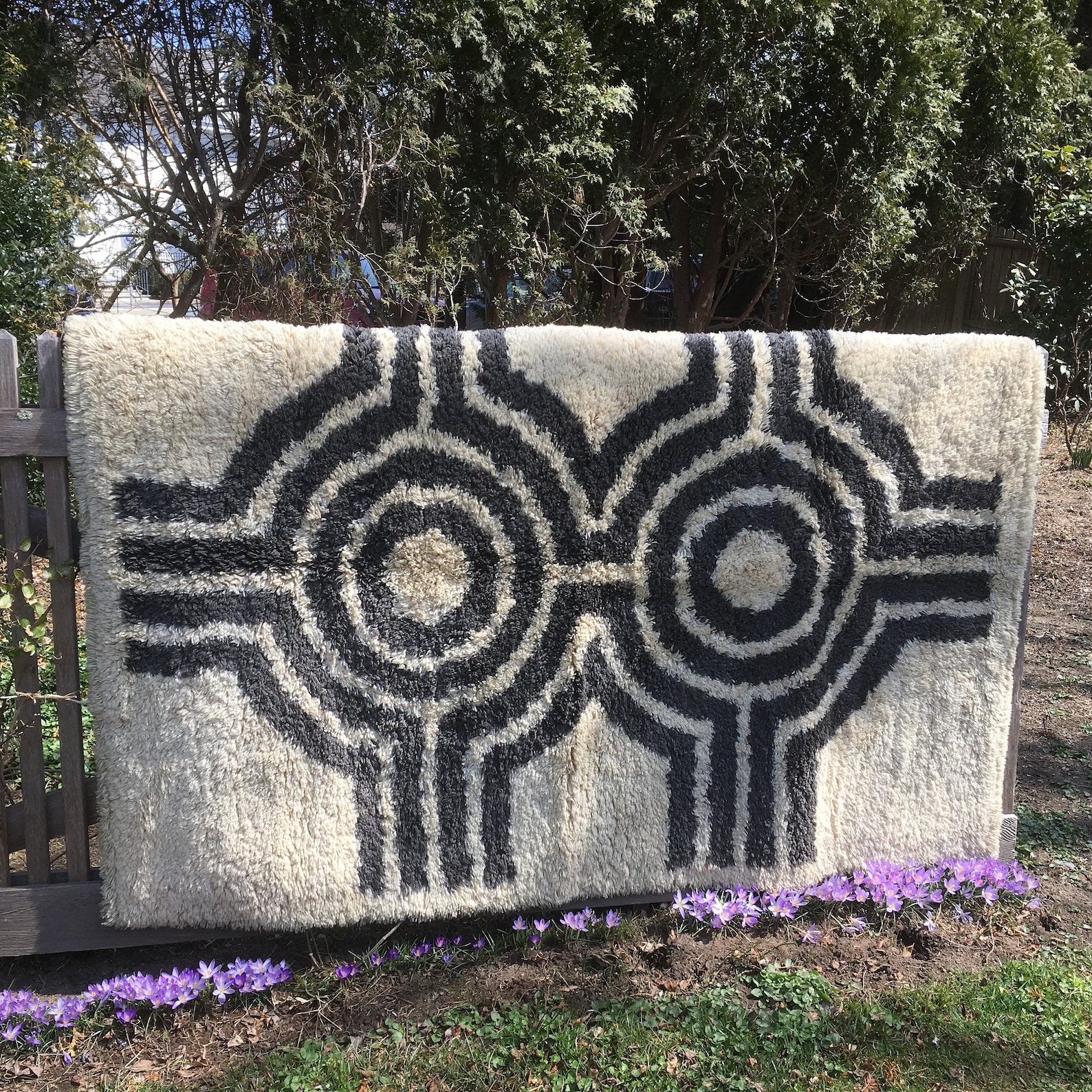 Shag Rug Op Art Rya Rug Shag Carpet - Etsy