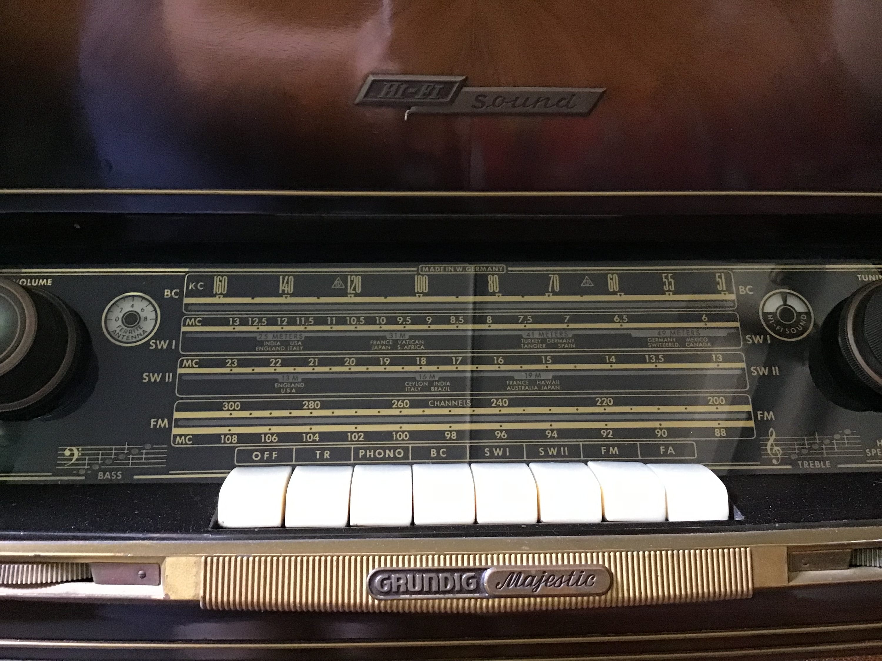 Grundig Majestic Working Vintage Stereo Console Mid Century Record ...