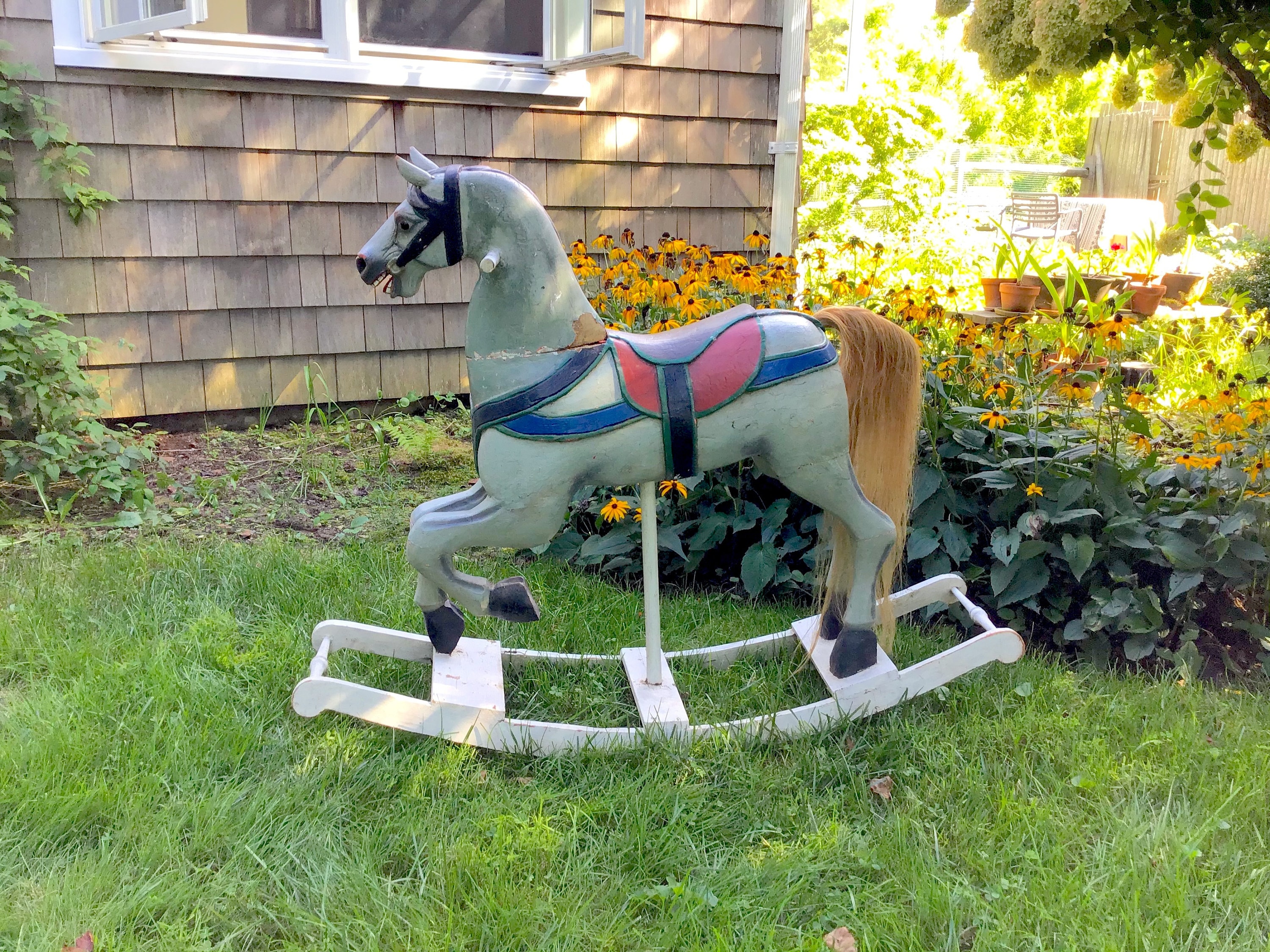 Antique Carousel Horse Rocking Horse - Etsy Denmark