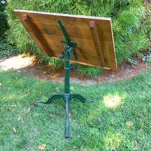 Drafting Table Cast Iron Antique Drafting Adjustable Brooklyn - Etsy