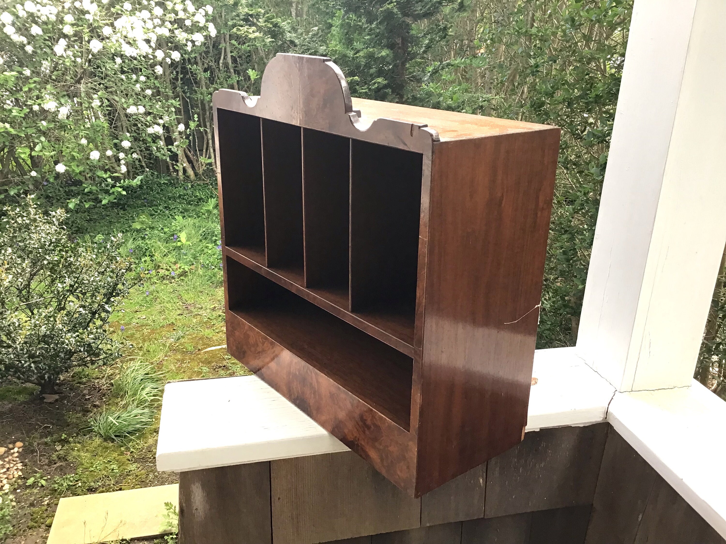 Walnut Storage Cubby Burlwood Desktop Storage 19th Century - Etsy