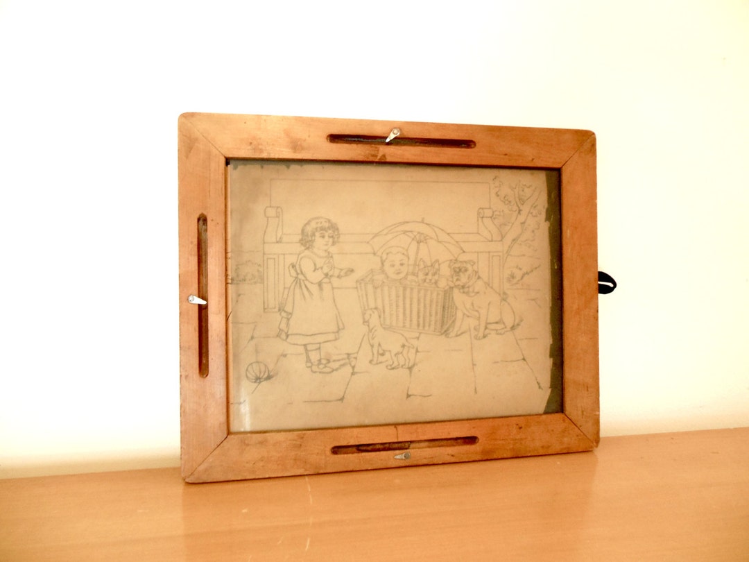 Antique School House Sketch Tablet Tracing Board - Etsy