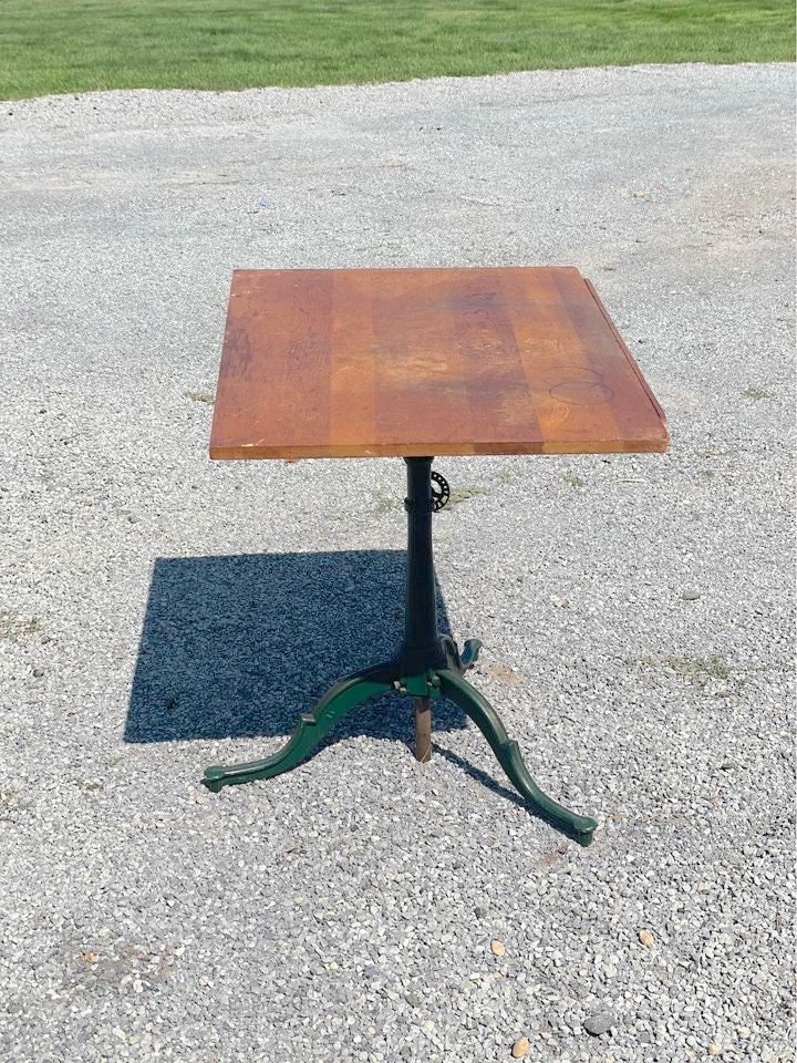Drafting Table Cast Iron Antique Drafting Adjustable Brooklyn - Etsy