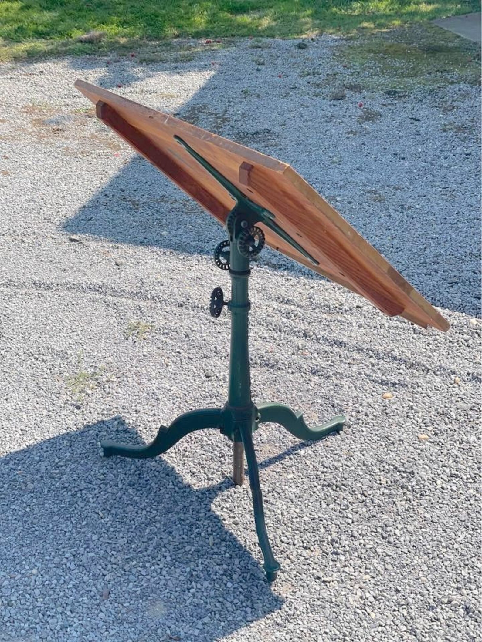 Drafting Table Cast Iron Antique Drafting Adjustable Brooklyn - Etsy