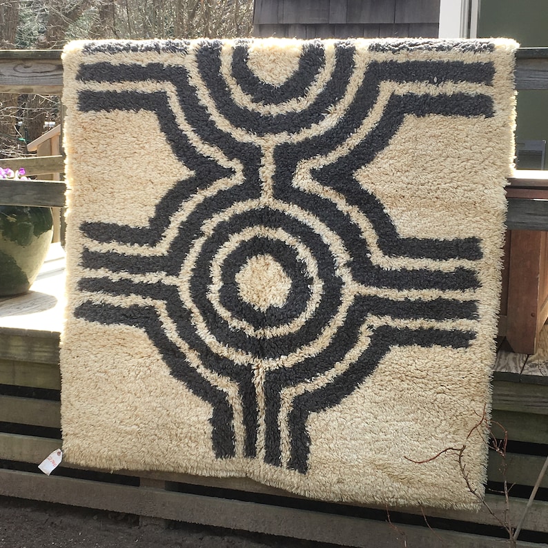Shag Rug Op Art Rya Rug Shag Carpet - Etsy