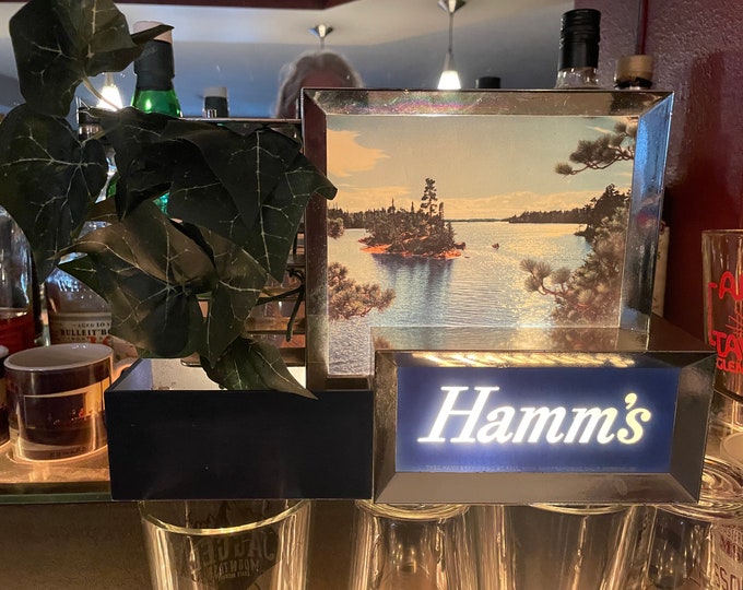 RARE C 1950s BREWERIANA: Lighted Vintage Hamms Beer Sign Register ...