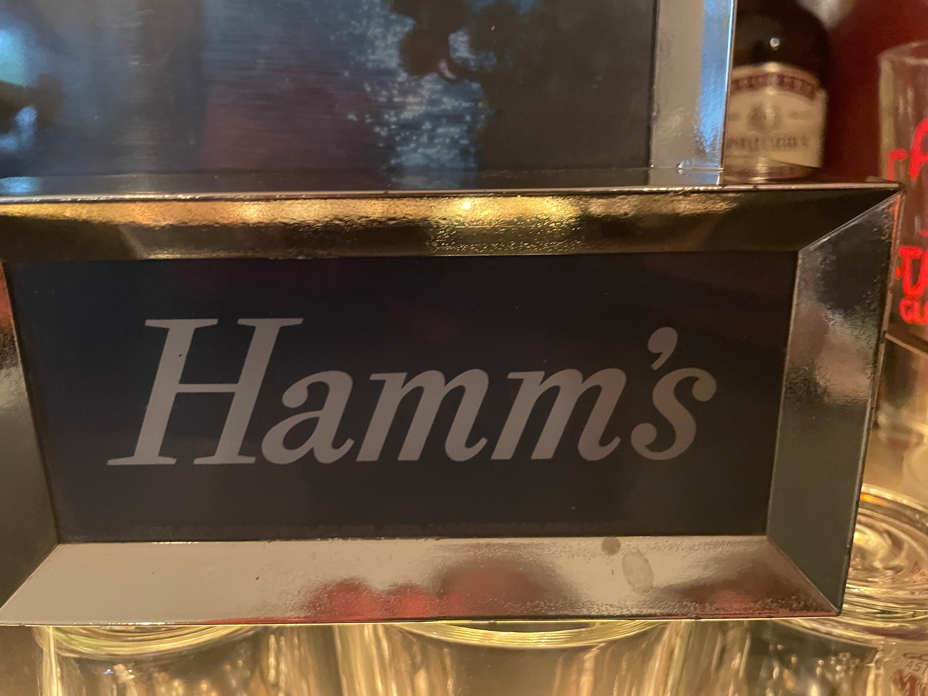 RARE C 1950s BREWERIANA: Lighted Vintage Hamms Beer Sign Register ...
