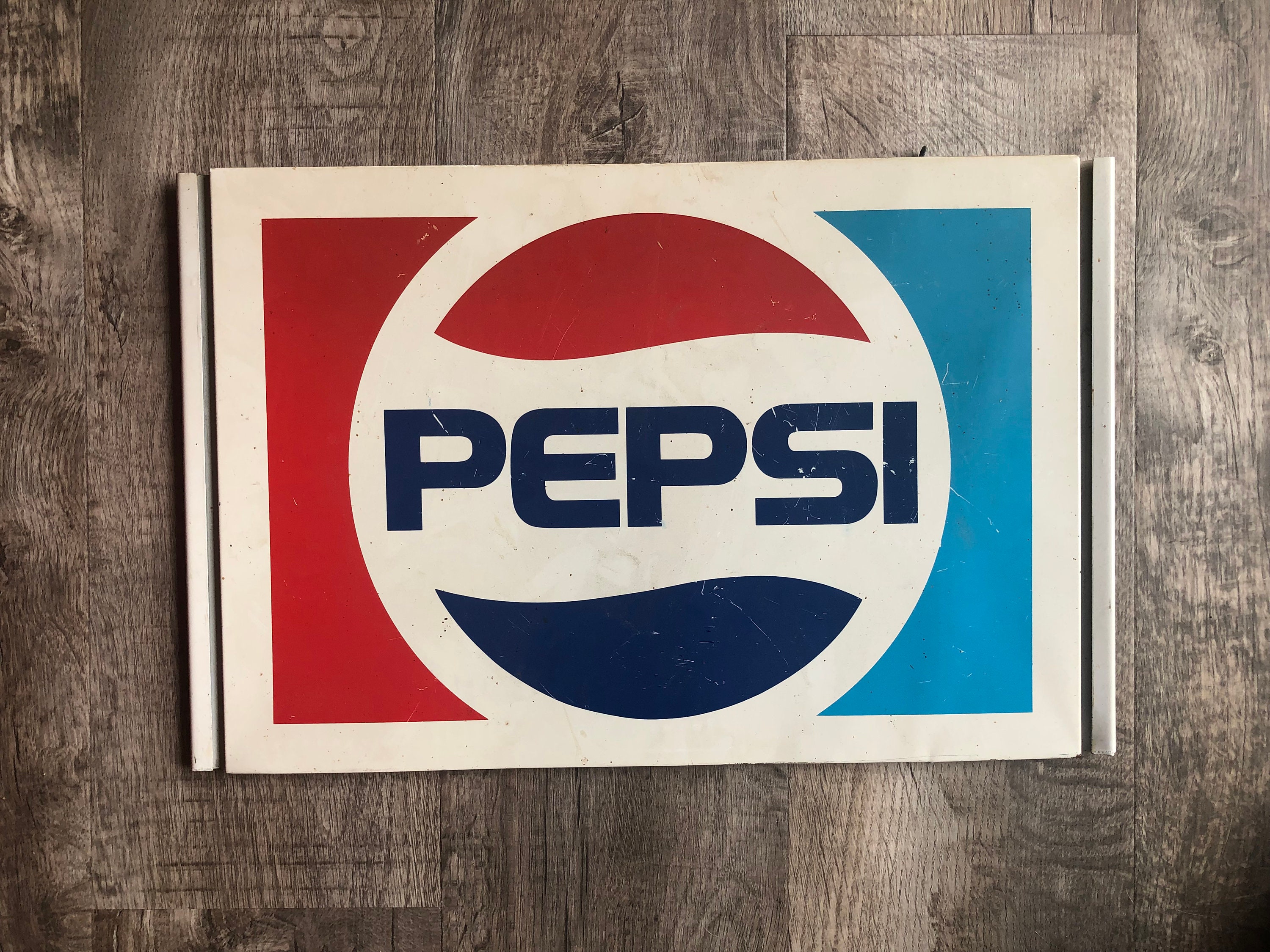 SODA POP AMERICANA: Original Vintage Circa 1970s Pepsi Cola Metal Sign ...