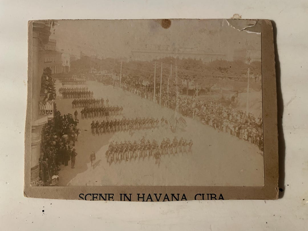 RARE HISTORIC PHOTO: Havana Cuba Revolution of 1899 Military Parade ...