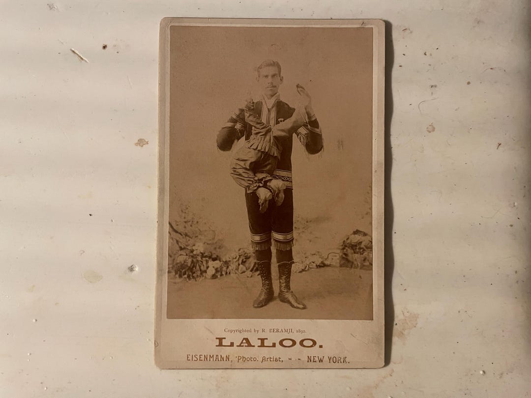 Vintage CIRCUS FREAK ODDITY: Laloo Circus Freak by Eisenmann Cabinet ...