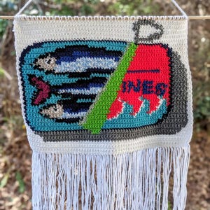 Crocheted Sardine Tapestry - Etsy