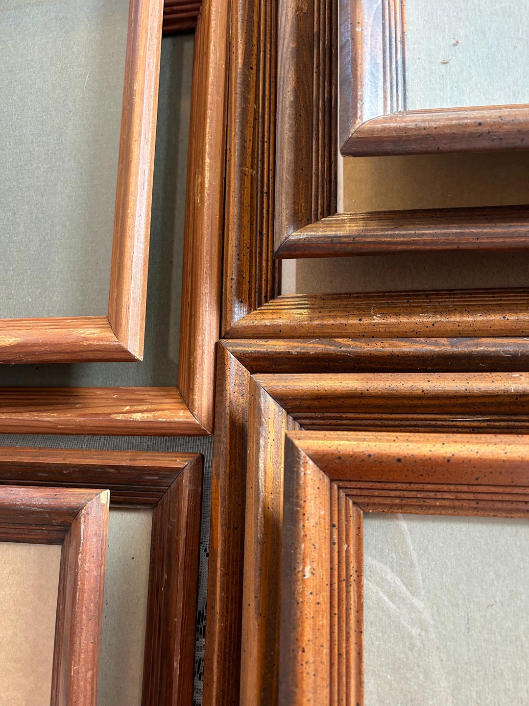 Vintage Solid Wood Frame Wide Deep Picture Art Photo Wall Decor Gallery ...
