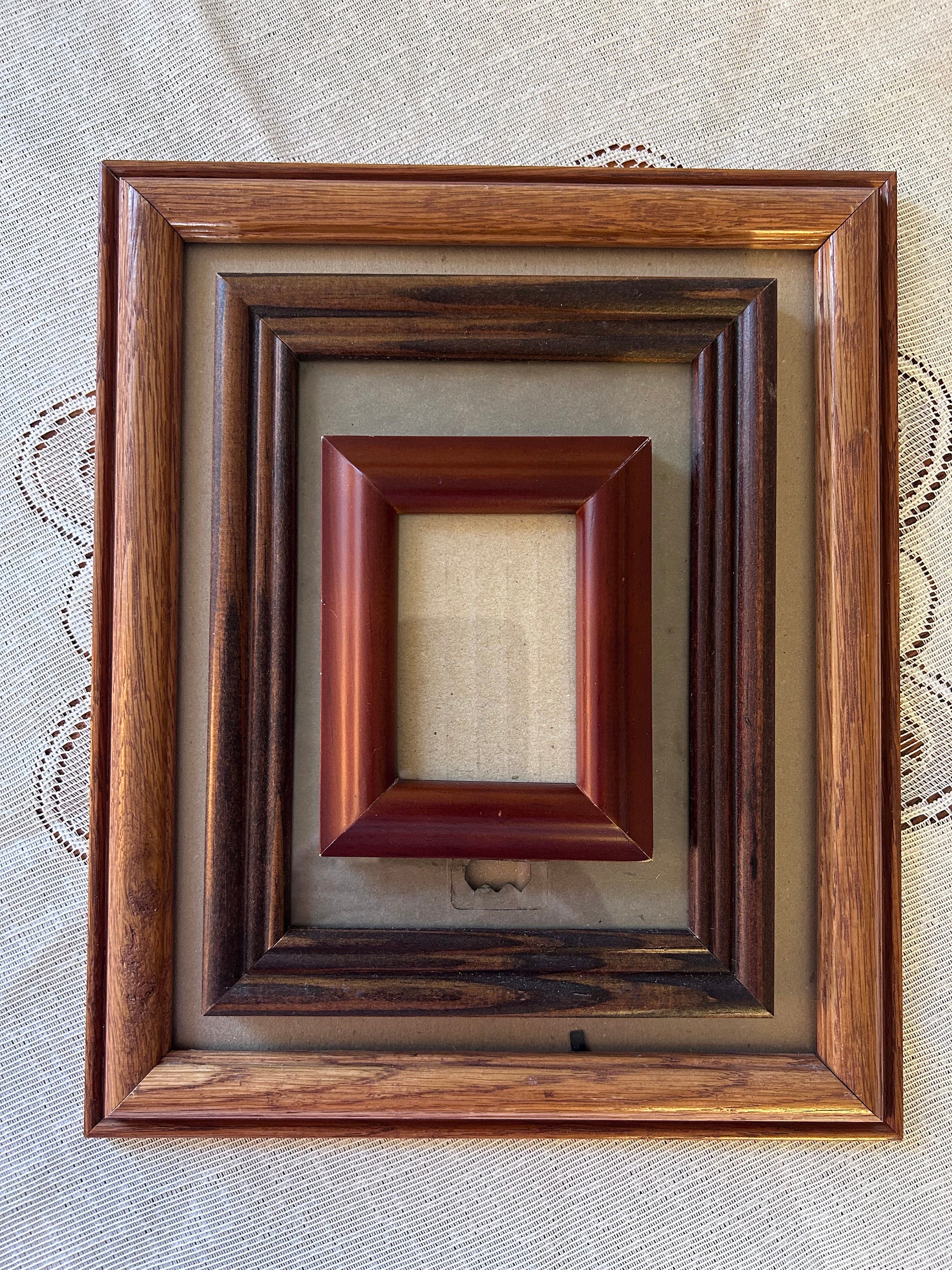 Gallery Wall Set Mixed Wood Frames up to 8x10” Light Dark Medium and ...