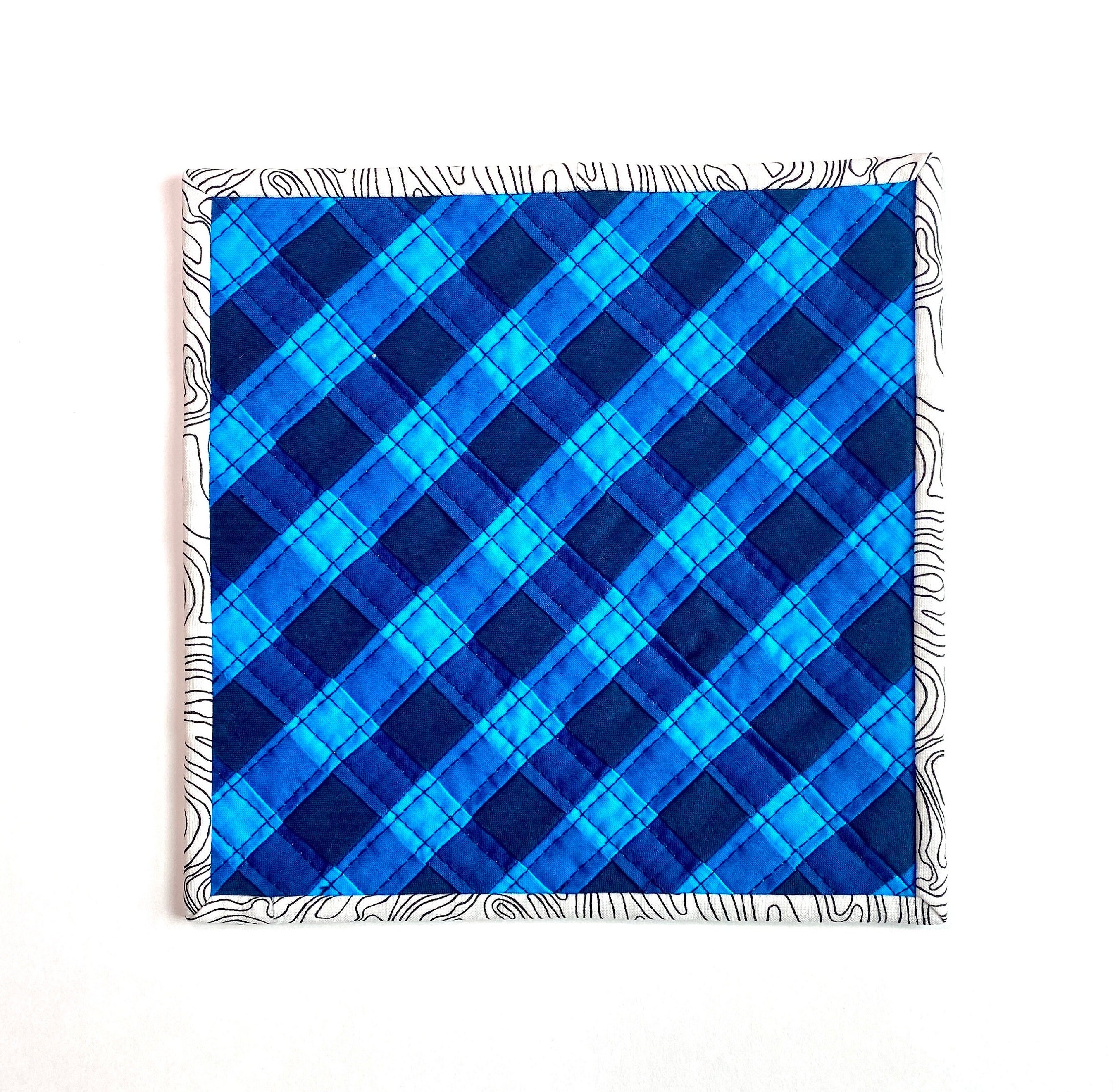 Modern Mini Quilt Block Pattern, Micro Mini Gingham, a Digital ...