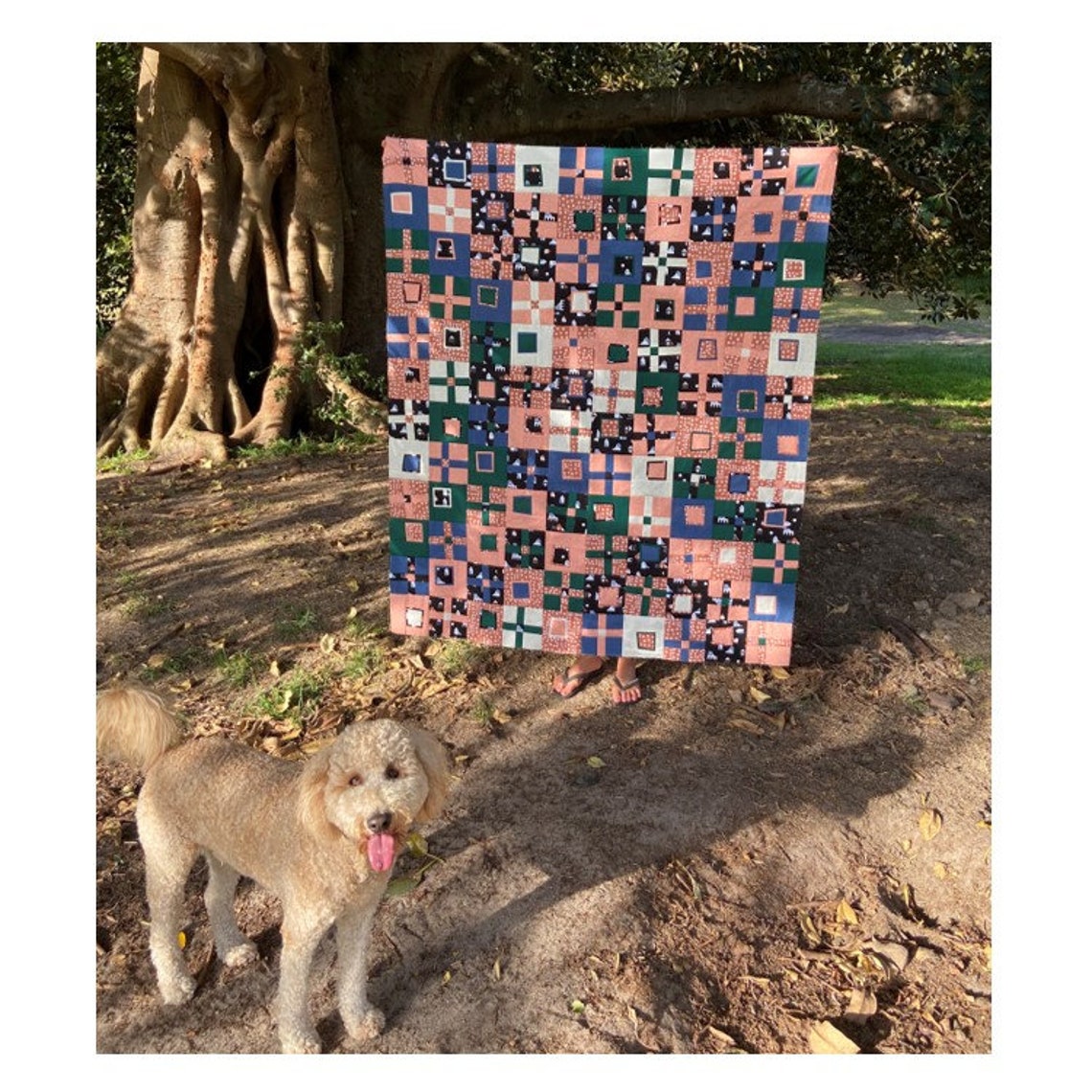 Modern Quilt Pattern Crooked Crosses and Bent Boxes a - Etsy Australia