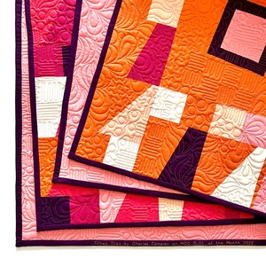Modern Quilt Pattern Tilted Tiles, a Semi-improv Quilt Pattern by Felt ...