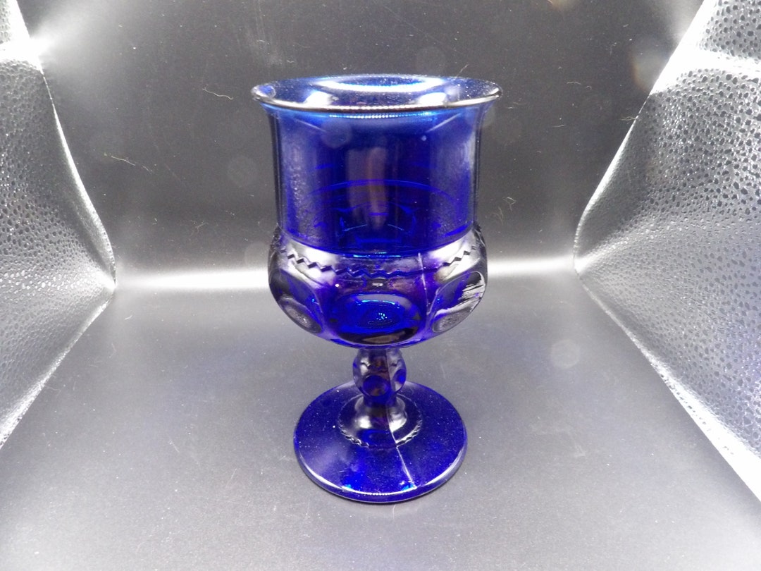 Vintage Kings Crown Dark Blue Goblet Imperial ET-9 - Etsy