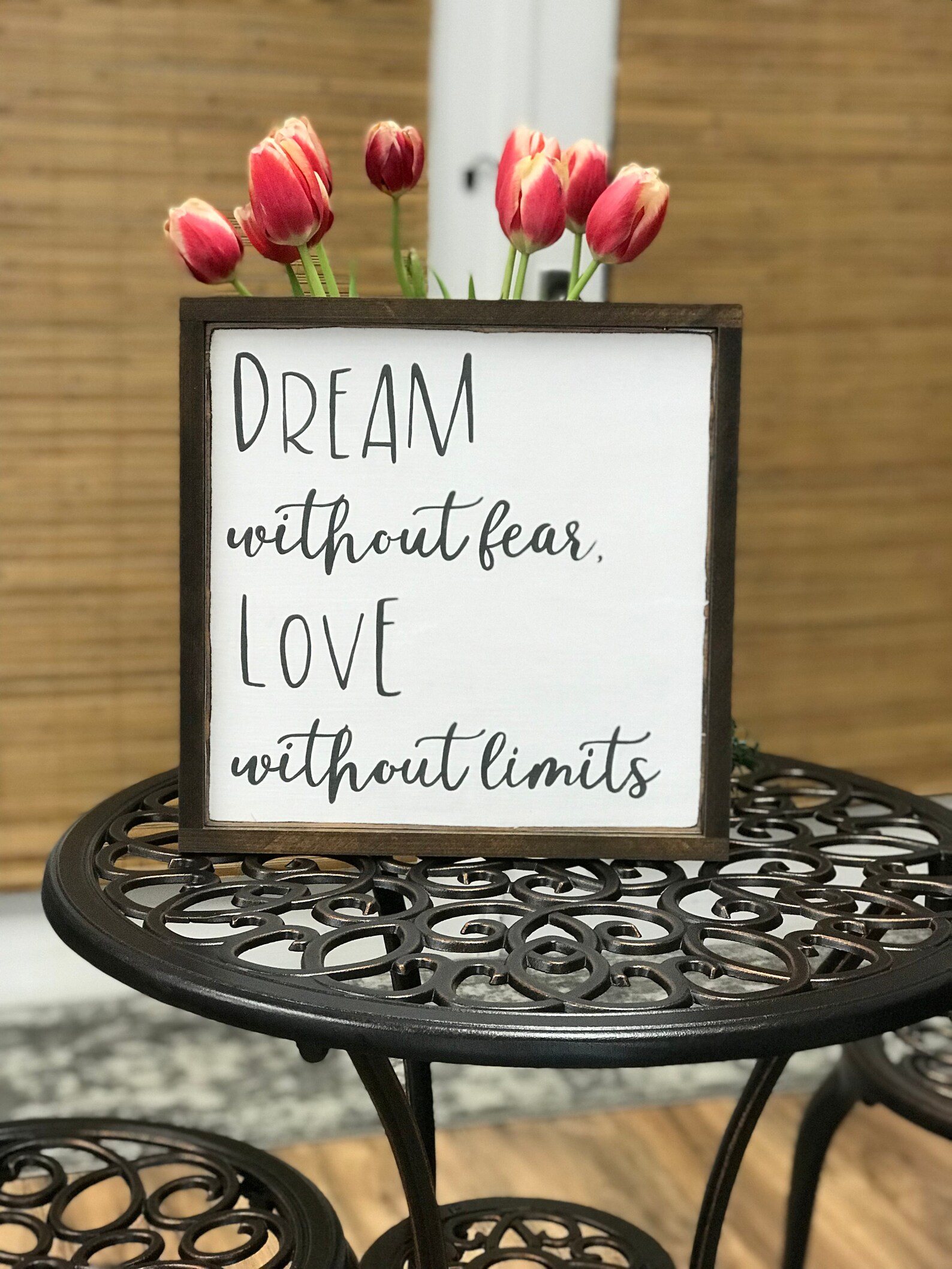 Dream Without Fear Quote / Love Without Limits / Signs With - Etsy