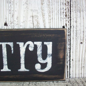 Rustic PANTRY Sign / Wooden PANTRY Sign / Farmhouse Kitchen Walls ...