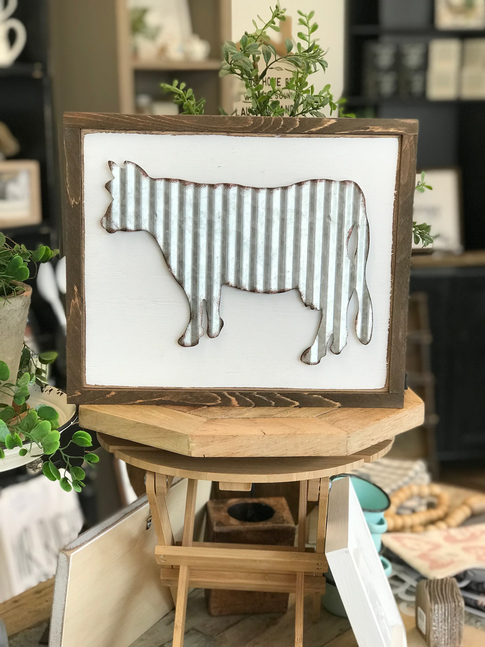 Cow Themed Decor / Country Farmhouse Wall Decor / Metal Farm - Etsy