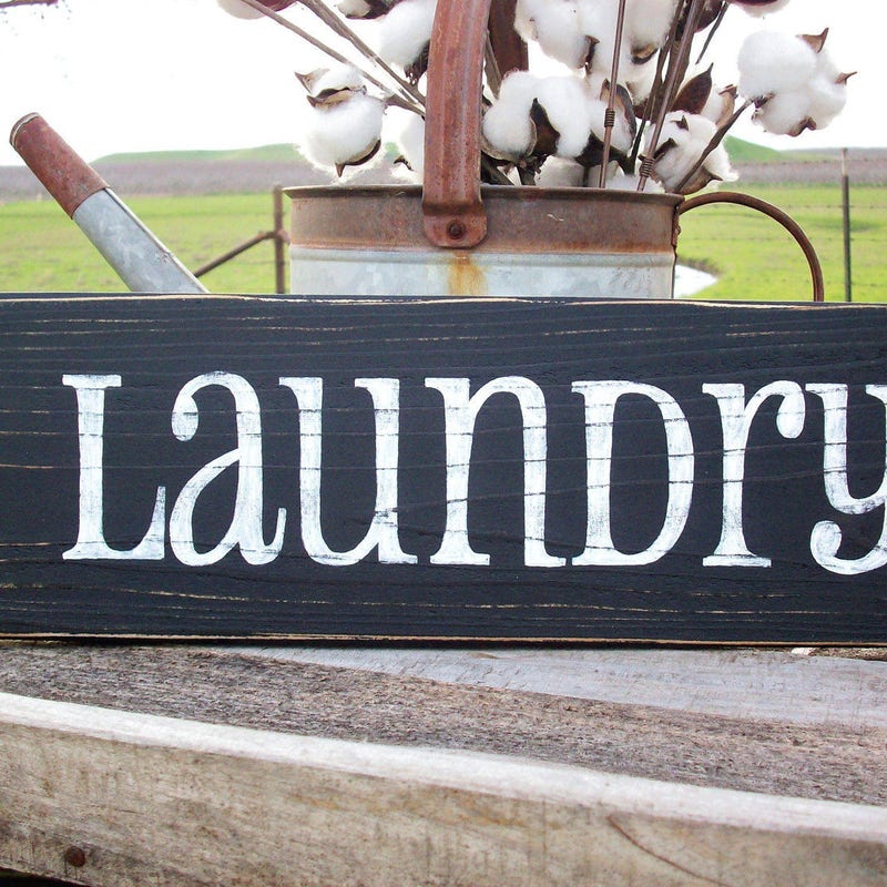 Wooden Laundry Sign - Etsy