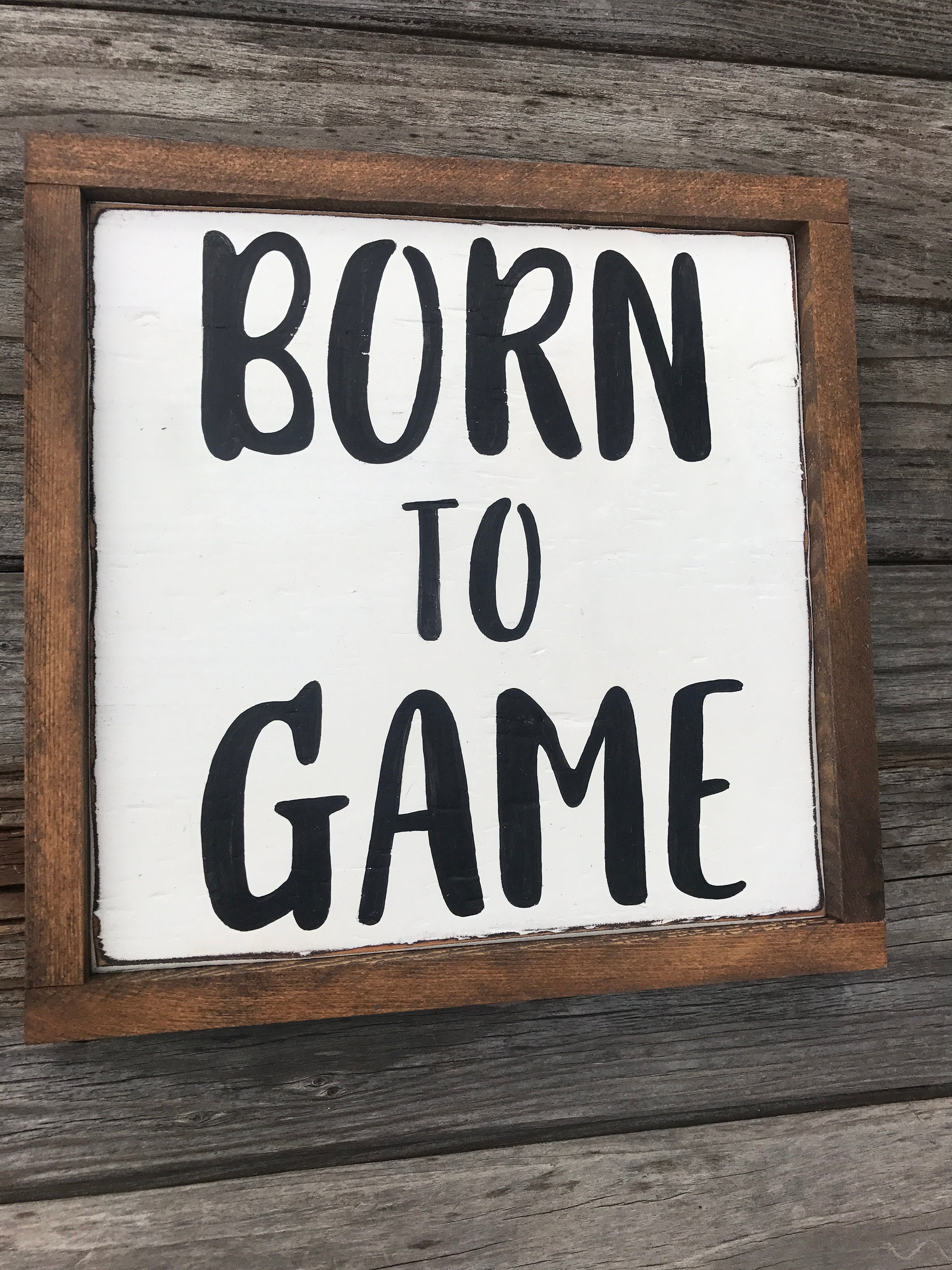 Gamer Room Decor / Born to Game / Gift for Gamer / Video Game | Etsy