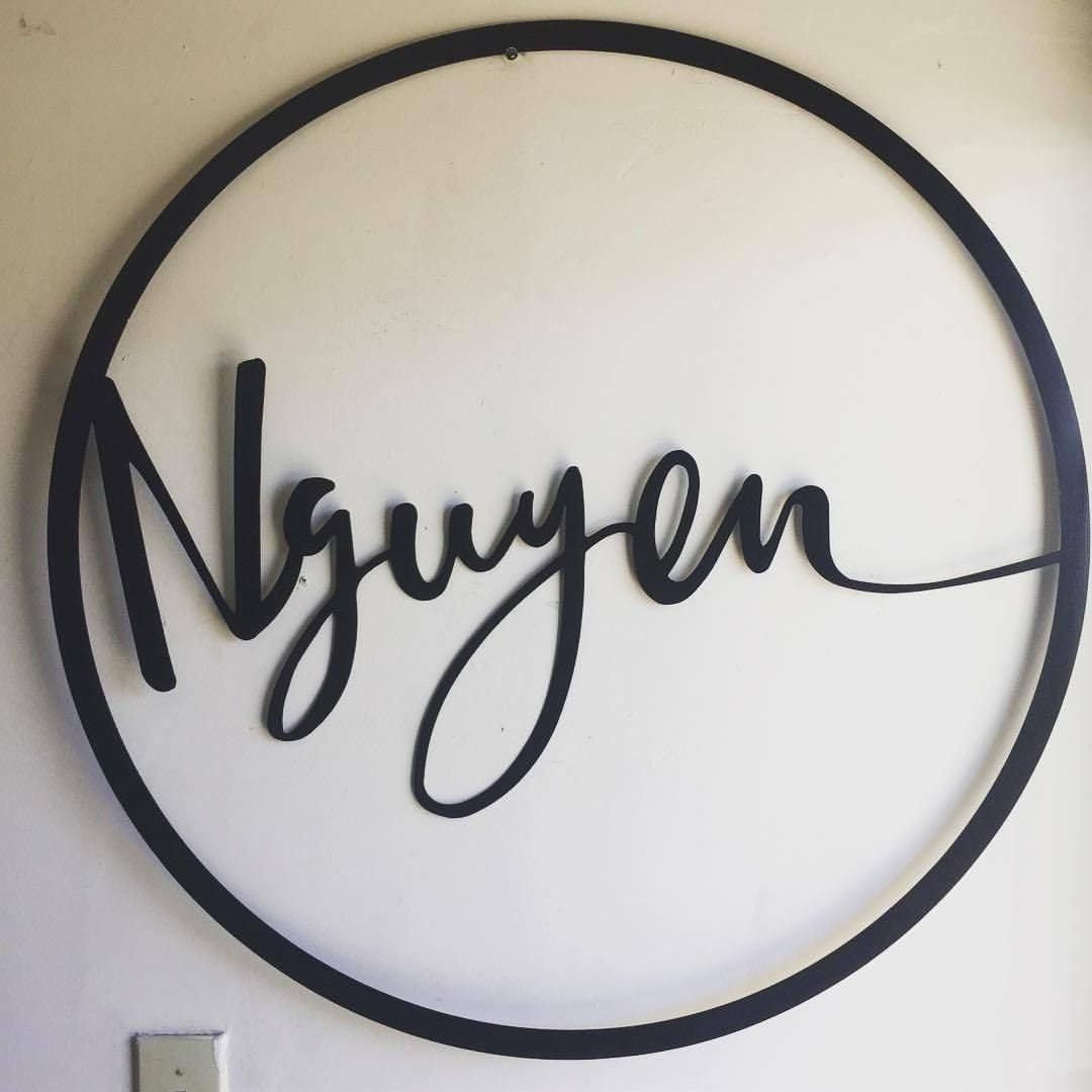 Personalize Metal Cutout Name Sign - Wedding - Family - Word - Etsy