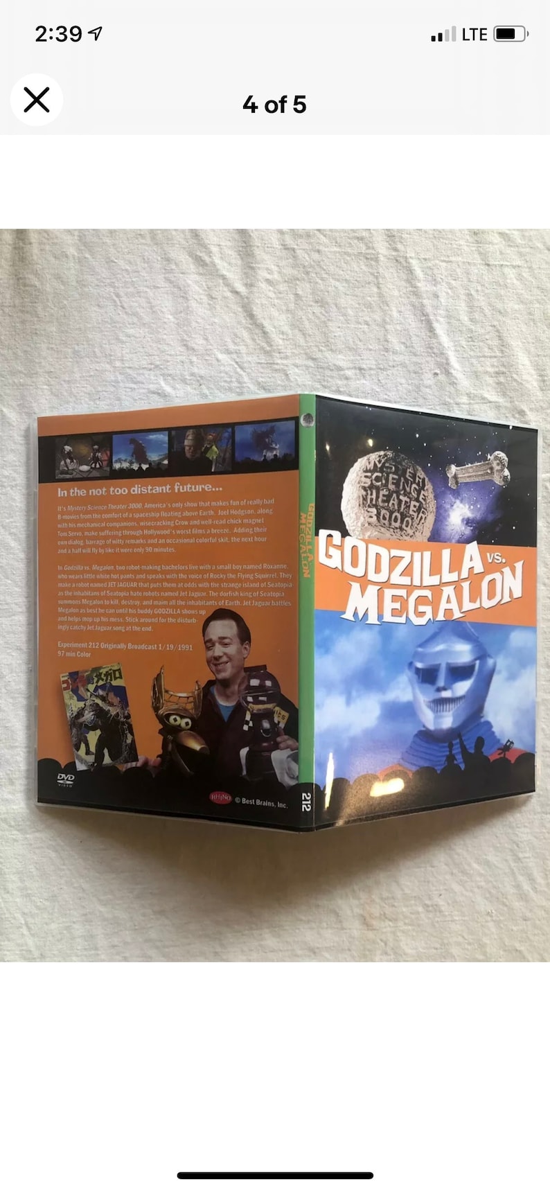 Mystery Science Theater 3000 Ep. 212 Godzilla Vs Megalon DVD - Etsy