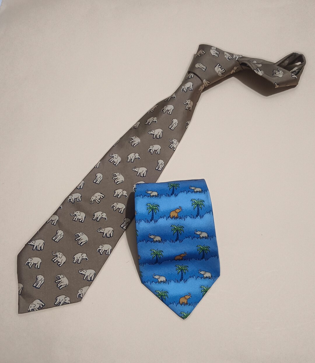 Combo Jim Thompson Designer Men's Vintage Silk Print Necktie Classic ...