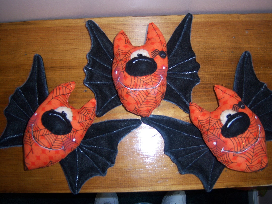 Epattern-halloween Bats -primitive Halloween Hanging Bats Door Hangers ...