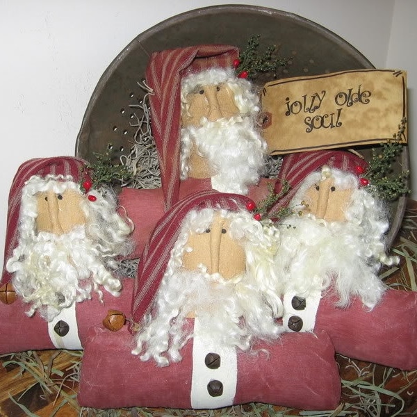 Primitive Santa Patterns - Etsy