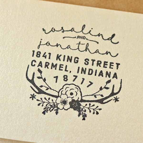 Deer Rubber Stamp - Etsy