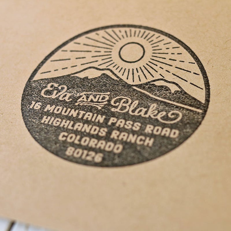 Rustic Circle Stamp - Etsy