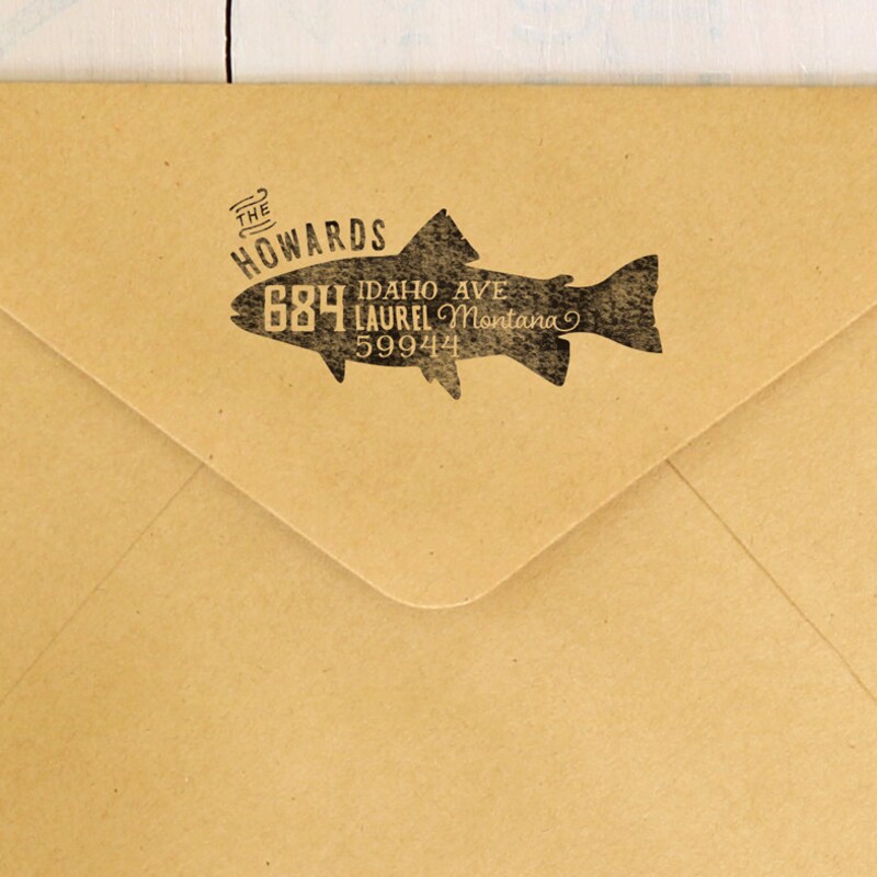 Fish Rubber Stamp - Etsy