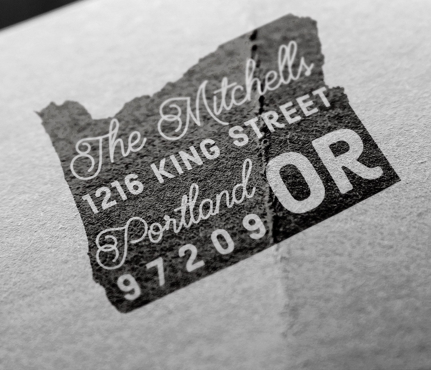 Oregon Return Address Stamp State Stamp Personalized Gift - Etsy