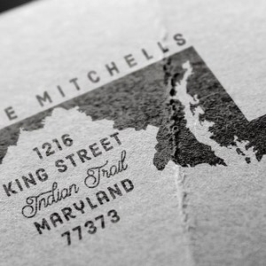 Maryland Return Address State Stamp, Personalized Rubber Stamp ...