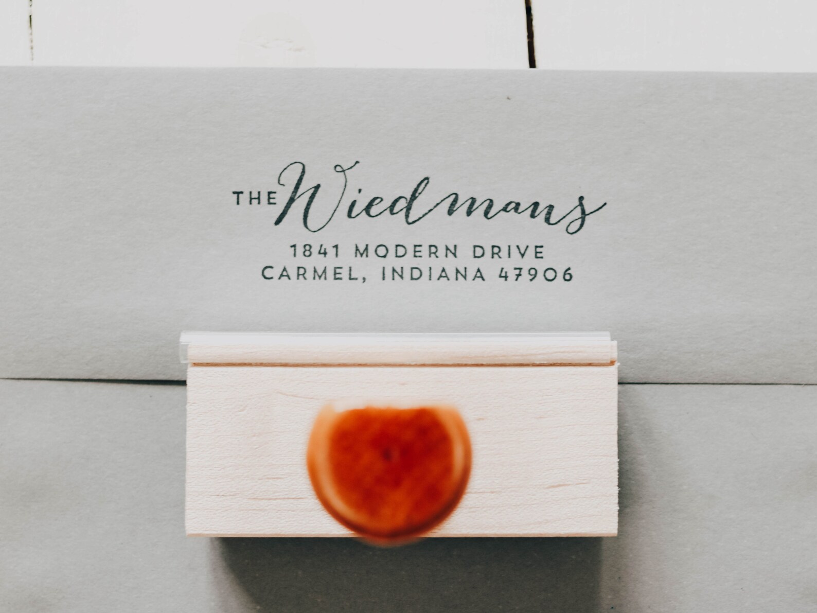 Modern Return Address Stamp Calligraphy Stamp Custom Rubber | Etsy