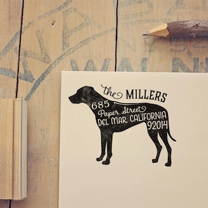 Rhodesian Ridgeback Address Stamp Dog Lover Gift, Rubber Stamp ...