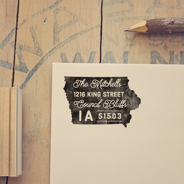 Rubber Address Stamp - Etsy