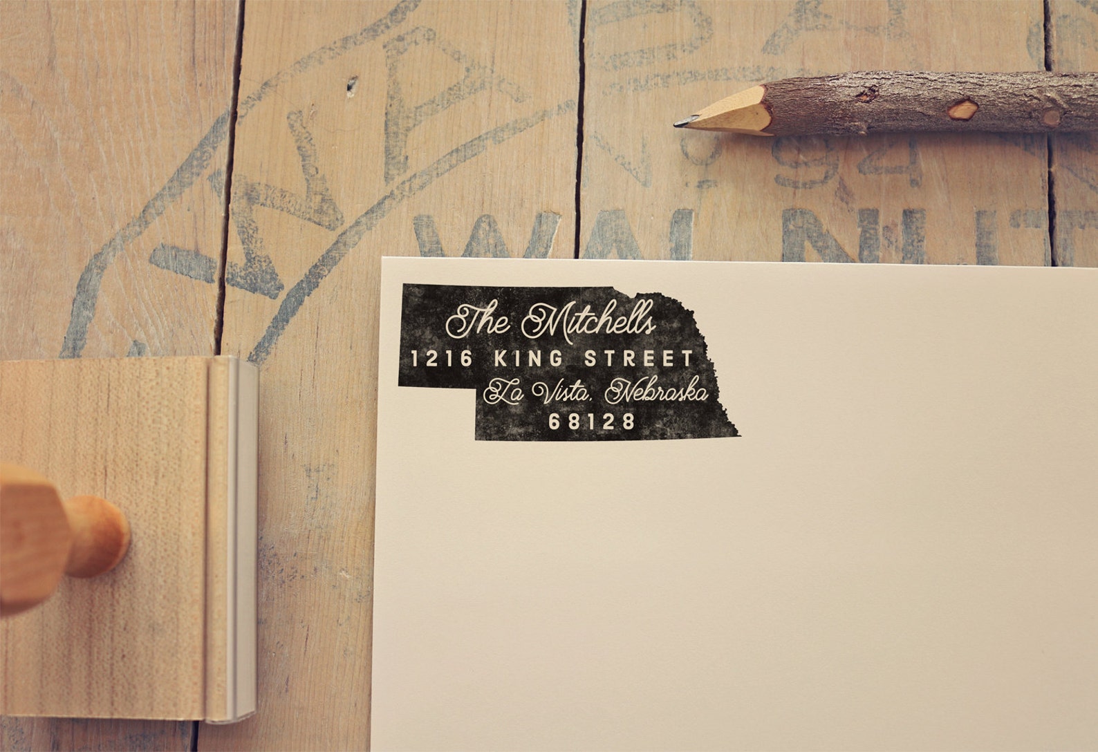 Nebraska Return Address Stamp, State Stamp Personalized Rubber Stamp ...