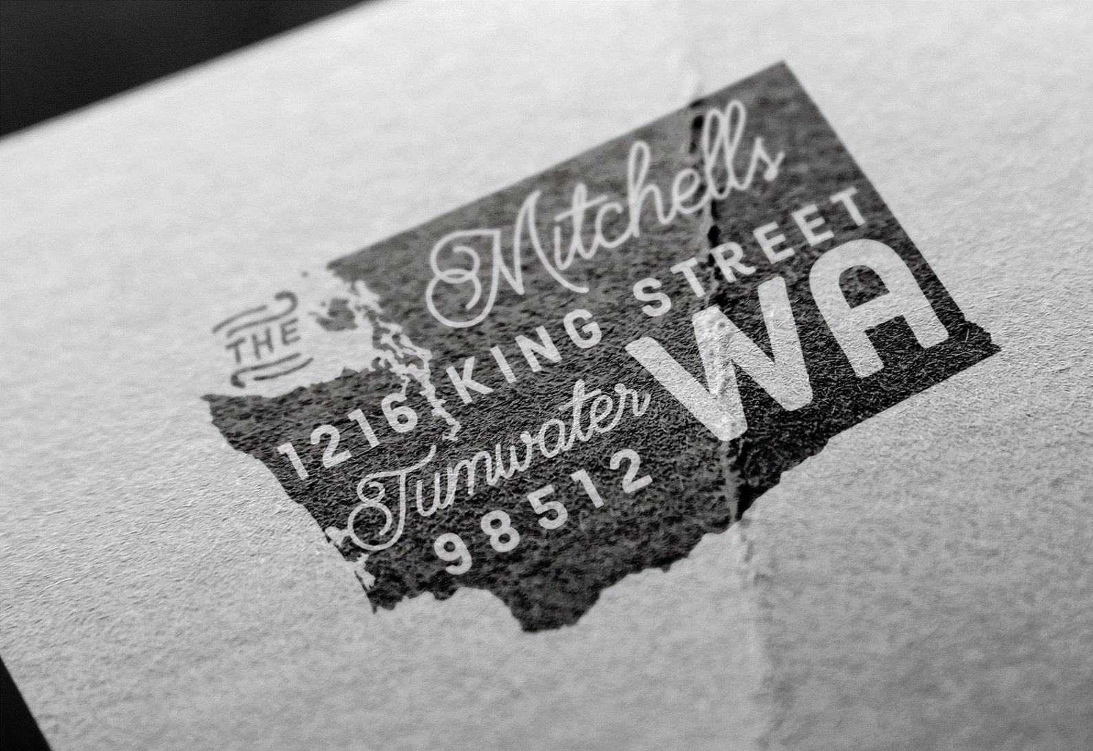 Washington Return Address Stamp Washington Stamp State Stamp - Etsy