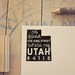 Utah Return Address State Stamp, Personalized Rubber Stamp - Etsy