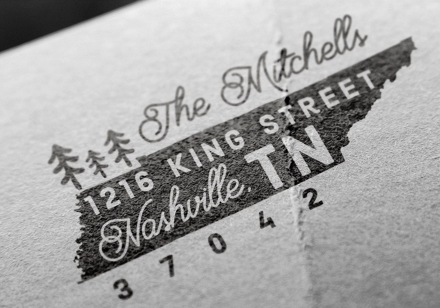Tennessee Return Address Stamp, State Stamp, Personalized Gift ...