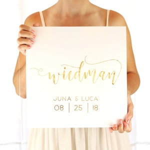 Wedding Guest Book. Gold Guestbook. Gold Foil. Custom Wedding Guestbook ...