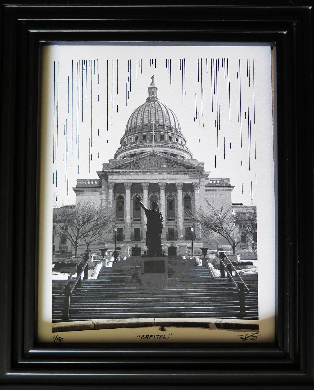 Madison Wisconsin Capitol Building State Street - Etsy España